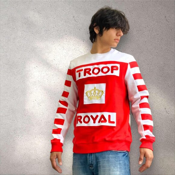 Troop | Shirts | Mens Troop Red White Crewneck Nwt | Poshmark